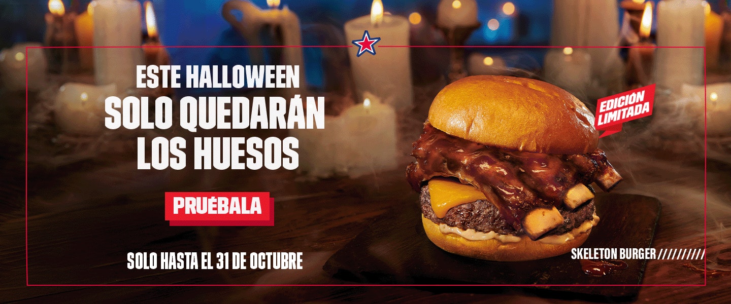 ¡Celebra Halloween con la nueva Skeleton Burger en Foster’s Hollywood ...